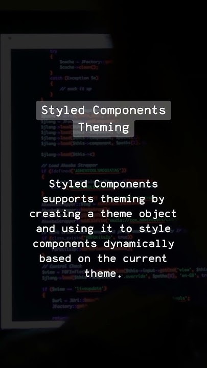 How can you implement theming with Styled Components? #shorts #reactjs - YouTube