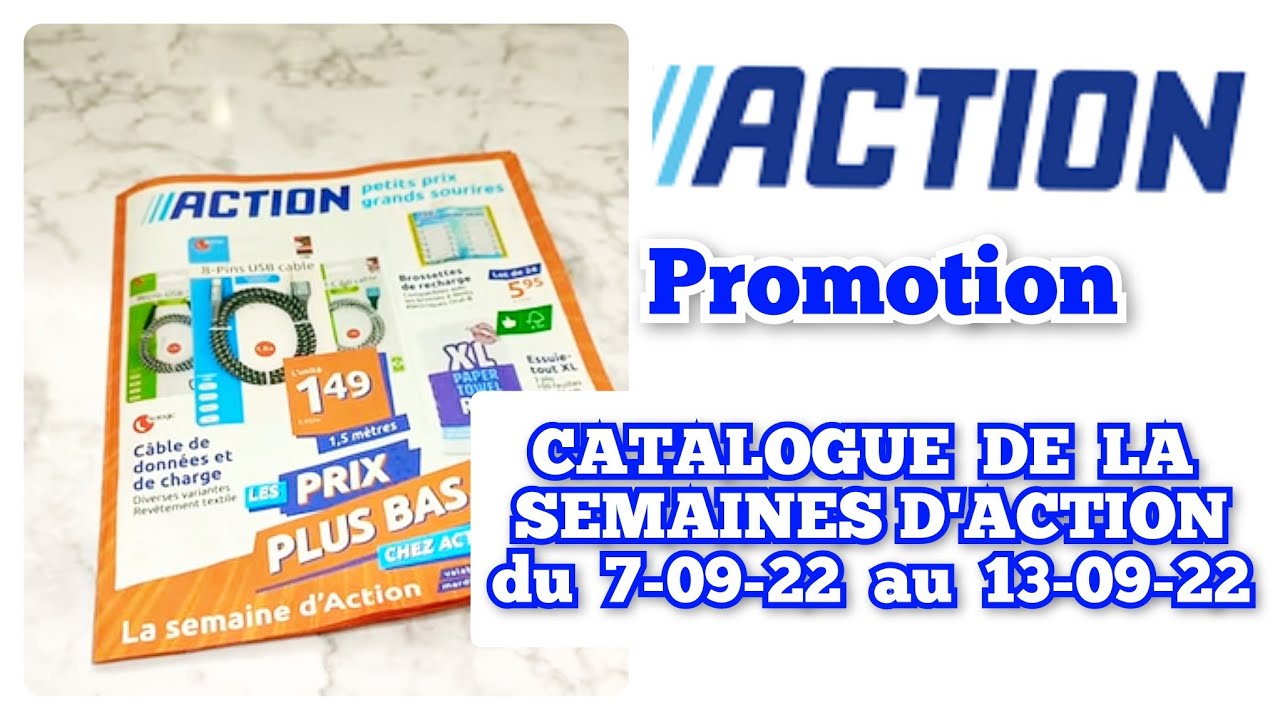 CATALOGUE ACTION PROMOTION DE LA SEMAINE DU 7-09-22 au 13-09-22 - YouTube