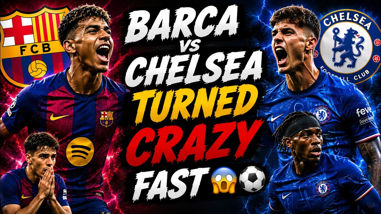 Barca vs Chelsea Turned Crazy FAST 😳⚽ - YouTube