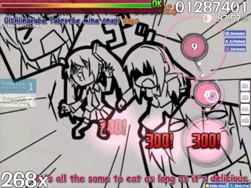 Let's Play Osu! (Hatsune Miku - Happy Fruit) - YouTube