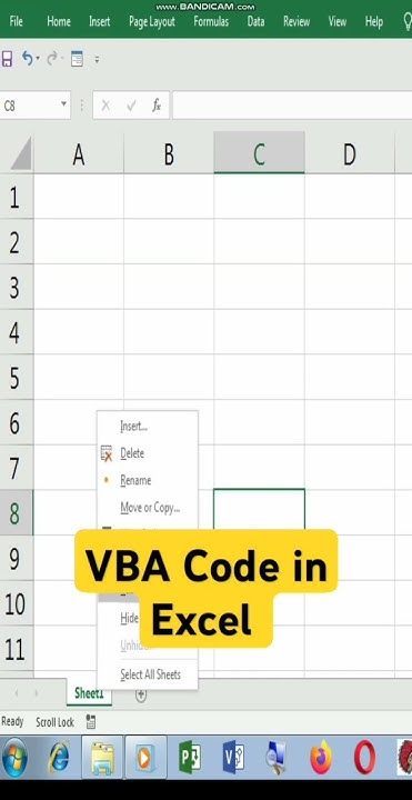 Vba Code In Excel Vbaexcel Excelvba Exceltricks Youtube