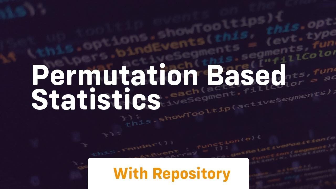 permutation based statistics - YouTube