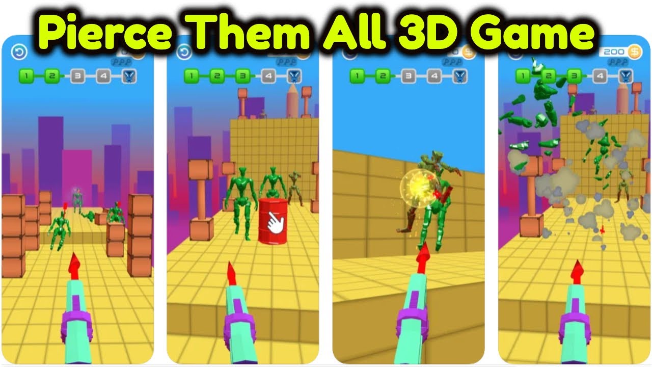 Pierce Them All 3D Game Gameplay Walkthrough Part 1 - YouTube