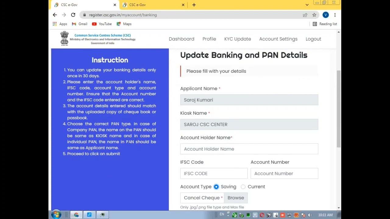 Unable To Validate User Info Or Invalid User Provided | Csc New Service | Csc Digipay Problem ...