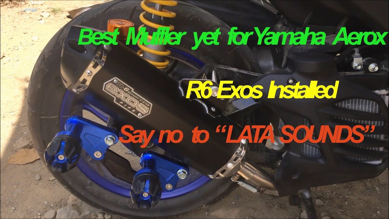 How to install Exos R6 muffler on Yamaha aerox | Test sound ...