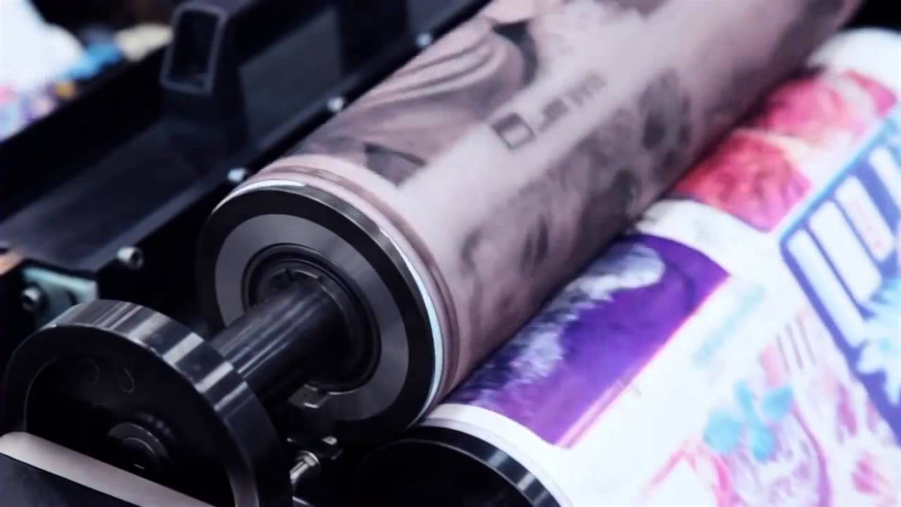 Lombardi Synchroline Flexo Press - YouTube