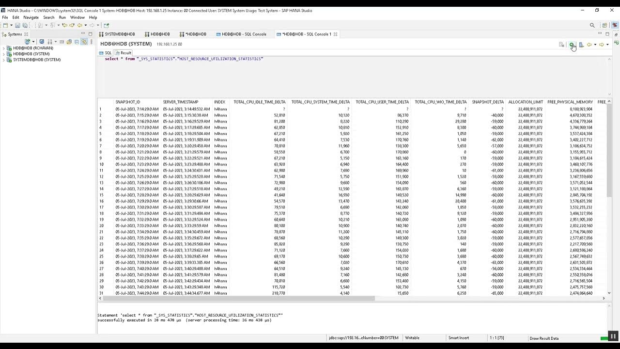 Fix High CPU utilization issue of the HANA System #hana #performance - YouTube