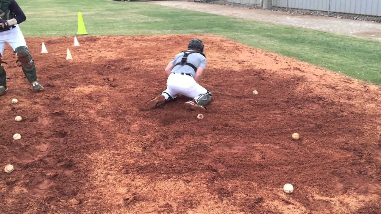 Pro Catching Drill #8- Rapid Block and Recover - Winning Baseball - YouTube