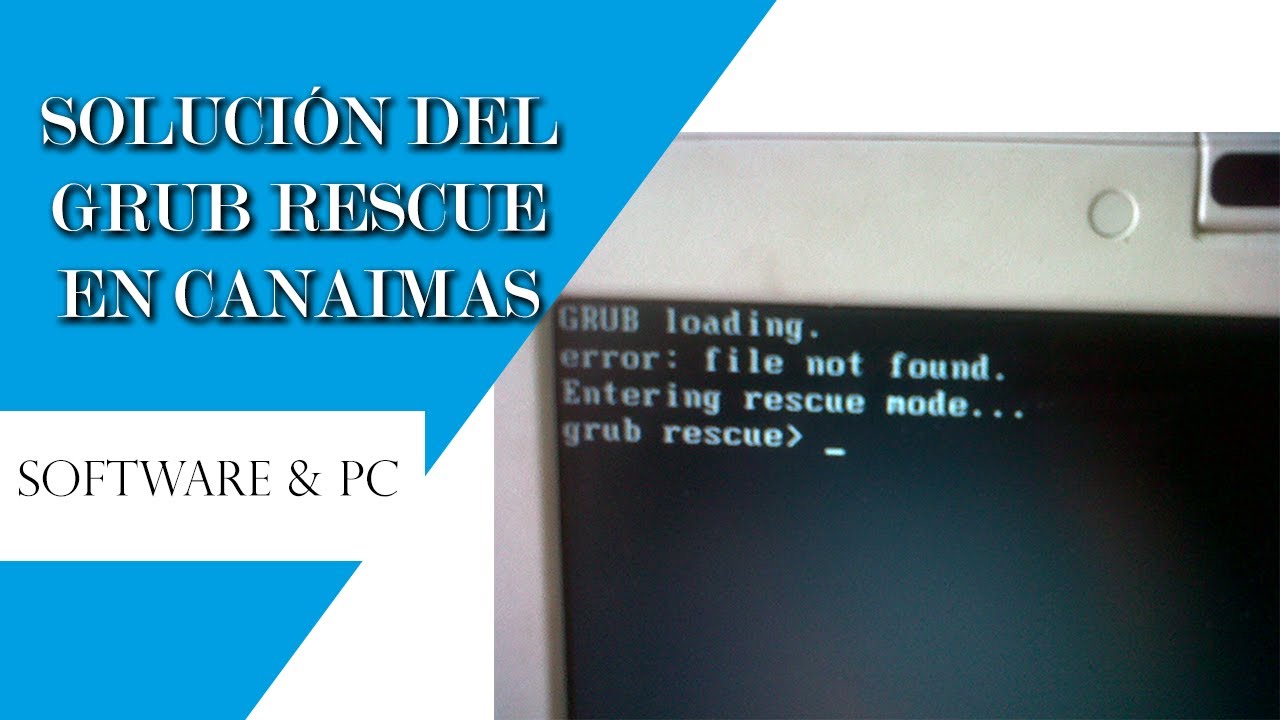 Como solucionar el error GRUB loading en la canaimas docentes - YouTube