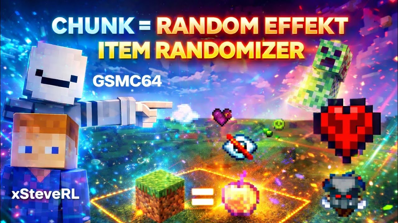CHUNK= RANDOM EFFEKT + ITEM RANDOMIZER In Minecraft! | Part #001 ...