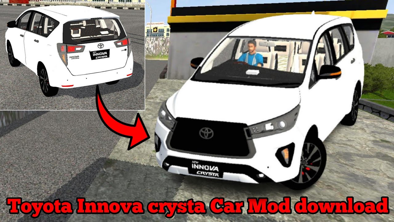 Toyota Innova Crysta 2021 Car Mod in Bussid|| Free Mod - YouTube