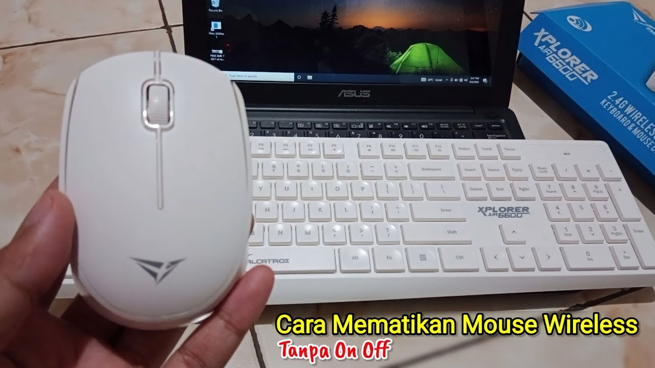 Cara Menggunakan Mouse Wireless Tanpa On Off - YouTube