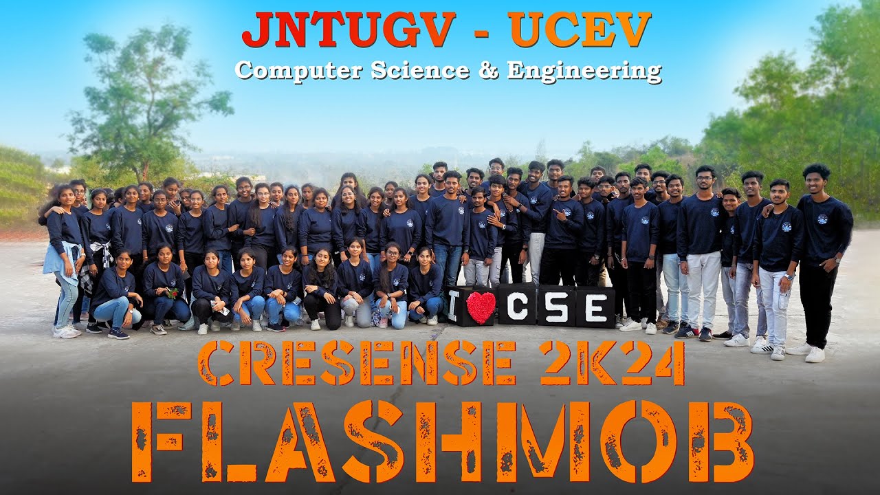 CreSencE 2K24 | Flash Mob | Dept of CSE | JNTUGV | Vizianagaram | National Level Technical ...