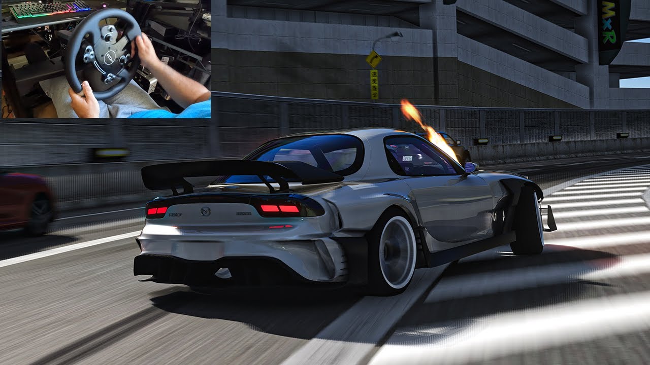 INSANE Turbo 4 Rotor Mazda RX-7 - Assetto Corsa | Moza R9 - YouTube