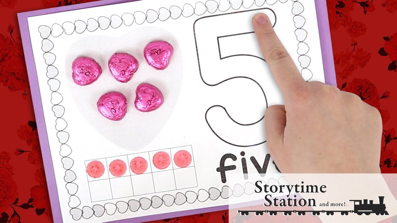Learning Numbers for Valentine's Day - Learning Through Play - YouTube