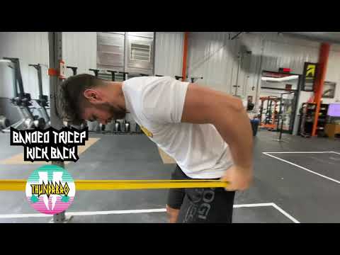 Banded Tricep Kick Back - YouTube