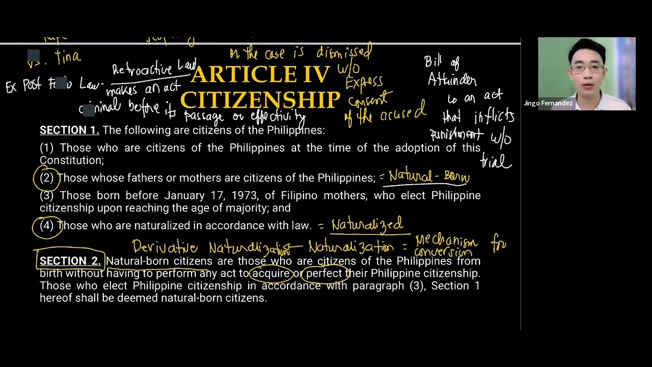 Philippine Constitution part 2 by CHAPS (Atty. Fernandez) Nov. 2024 ...
