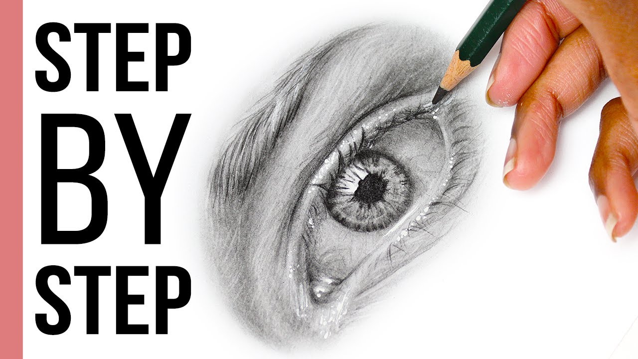HOW TO DRAW HYPER REALISTIC EYE: Step By Step Eye Drawing Tutorial ...
