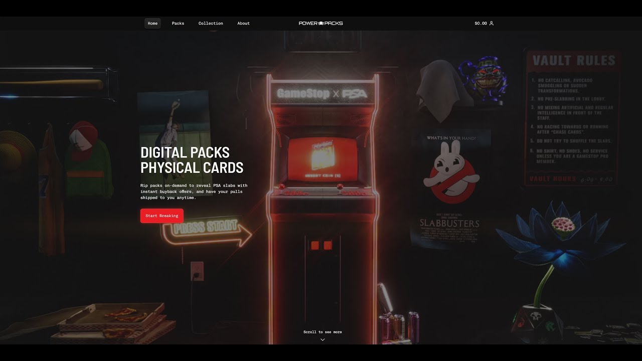 GameStop - Push Start Arcade $1000 Diamond PowerPack Pull 🍻 - YouTube