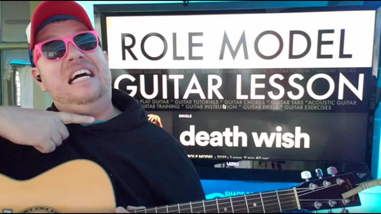 How To Play death wish Guitar ROLE MODEL // easy guitar tutorial ...
