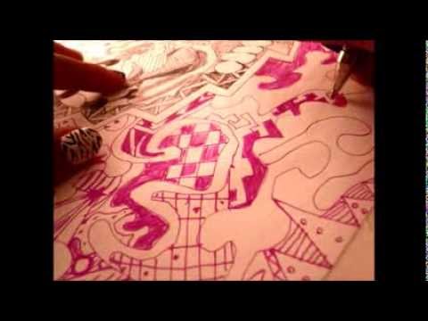 DIY gel pen art - YouTube