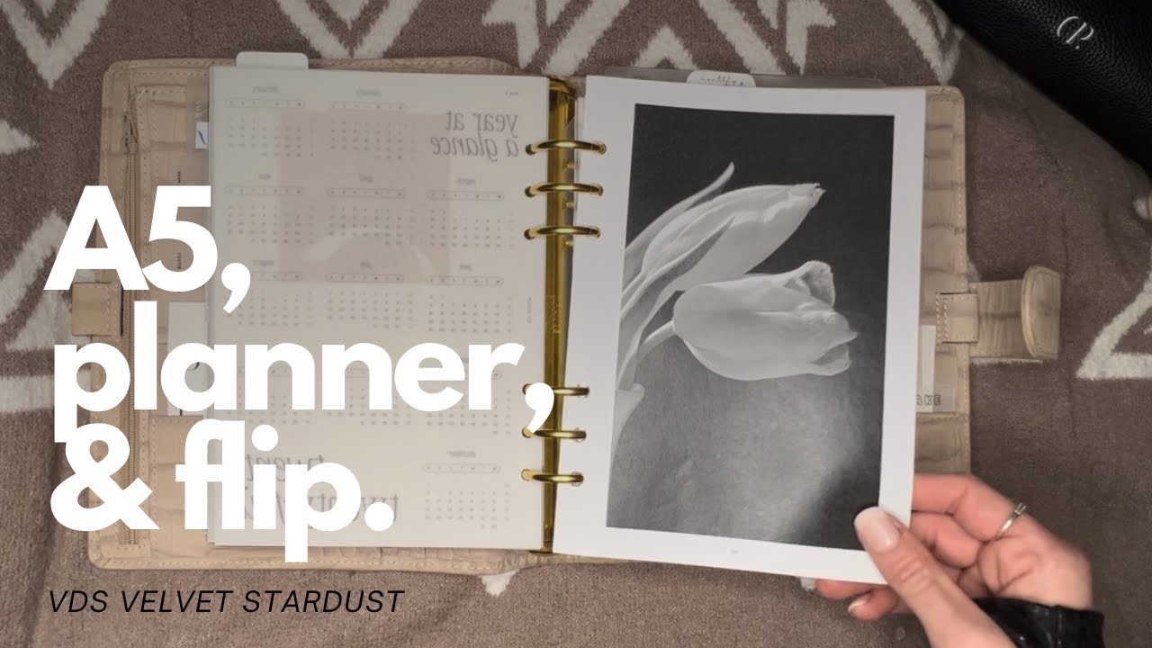 A5 VDS PLANNER // velvet stardust (edc) - YouTube