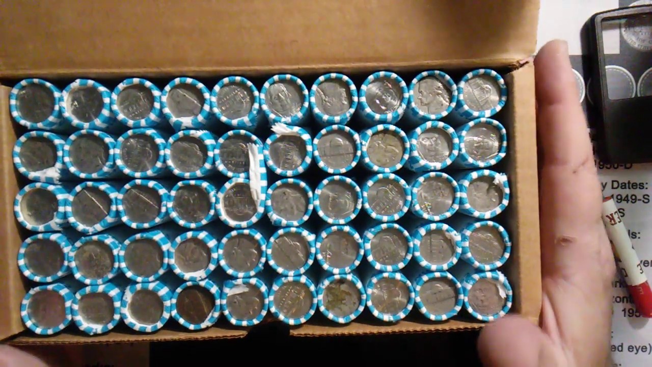 1st nickel box hunt from new bank - YouTube