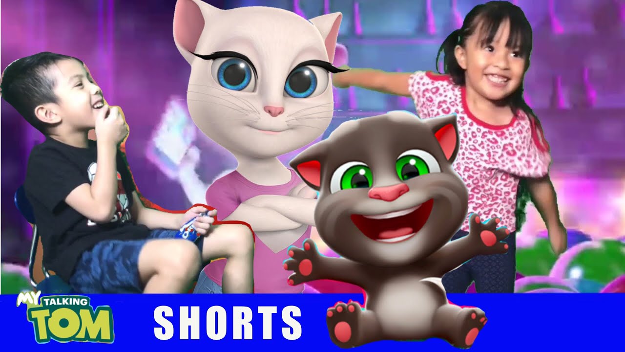 My Talking Tom Shorts in REAL LIFE - Baking And Mega music party Show ...