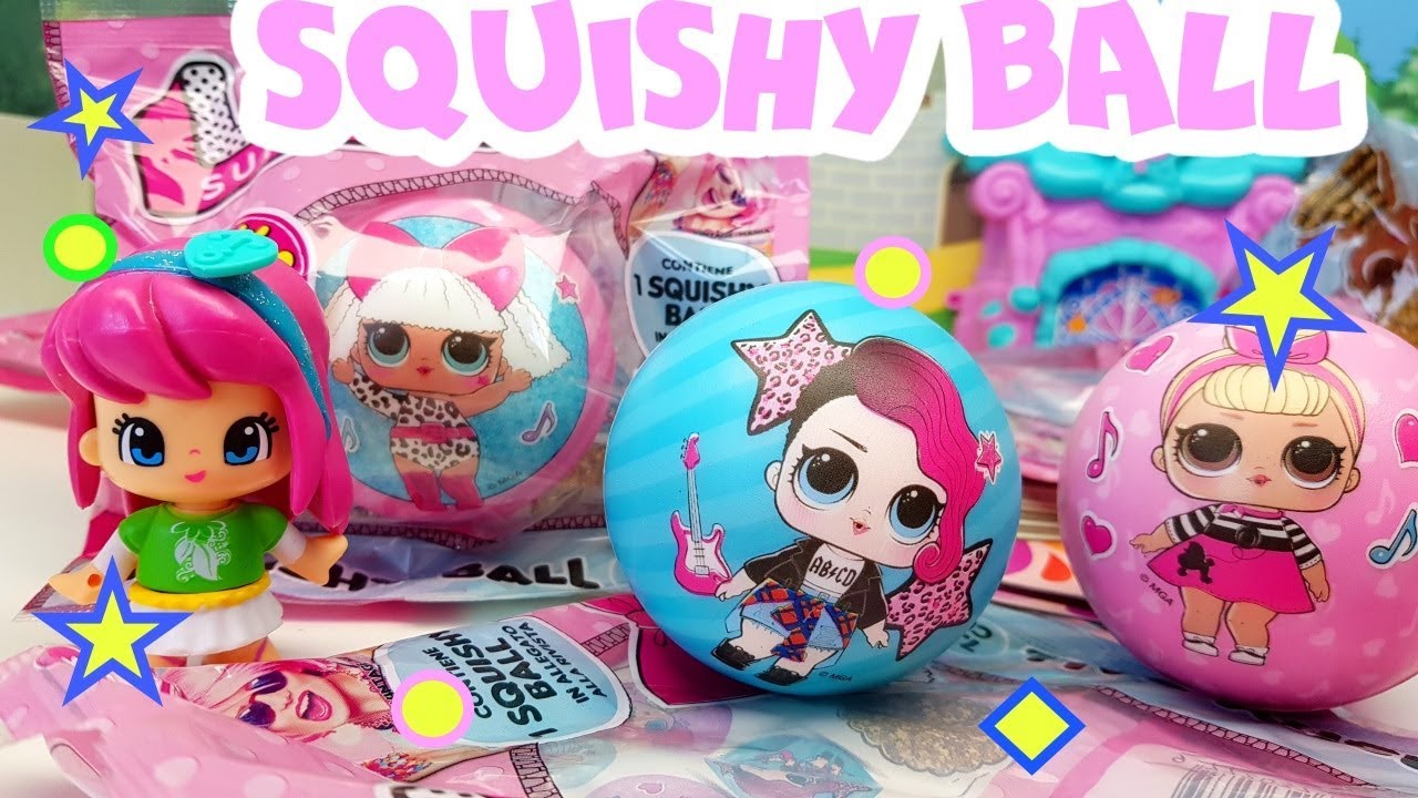 SQUISHY BALL LOL SURPRISE 2020 apertura con Pinypon, storie per bambine ...