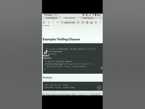Swift程式設計#swift #swiftlearning #swiftcode #chatgpt #learnswift #learnprogramminglanguage #程式設計 ...