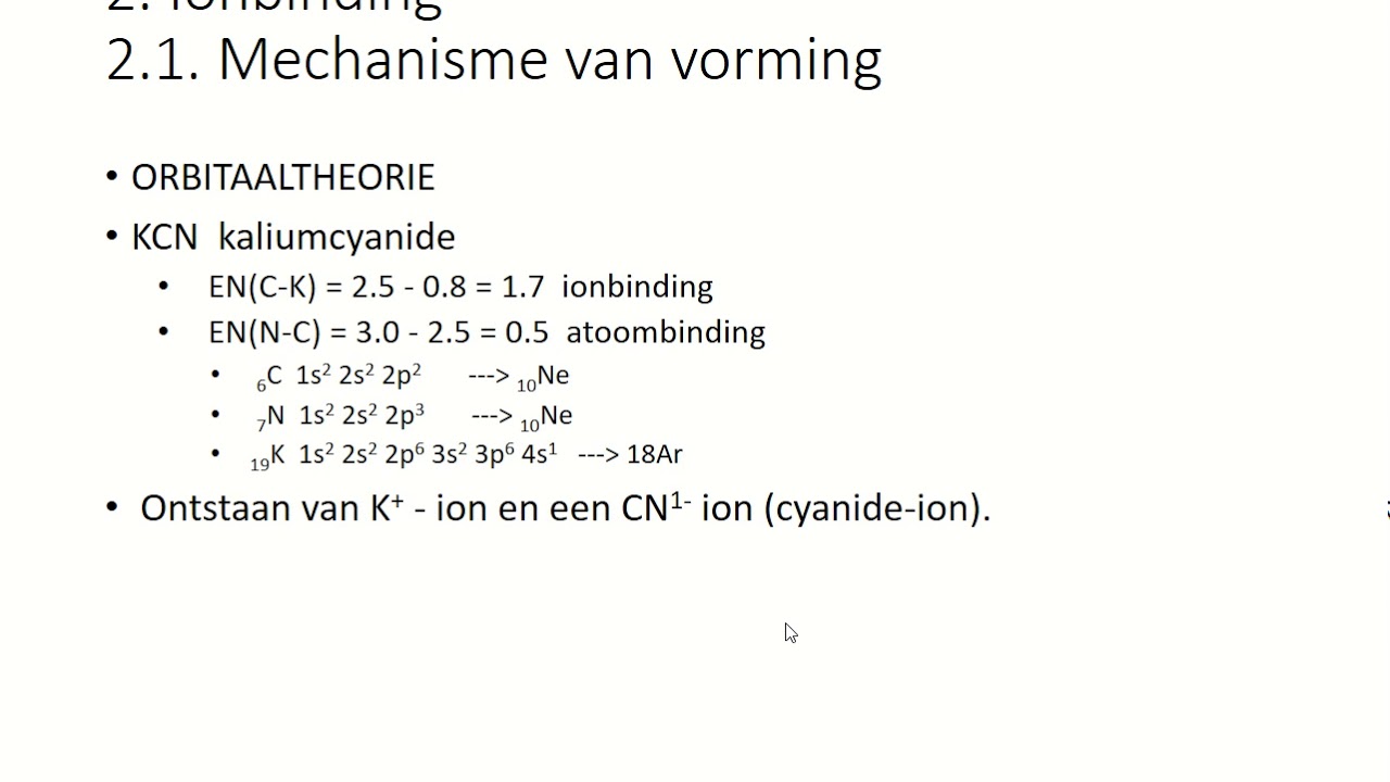9 Ionbinding Mechanisme van vorming volgens orbitaaltheorie - YouTube
