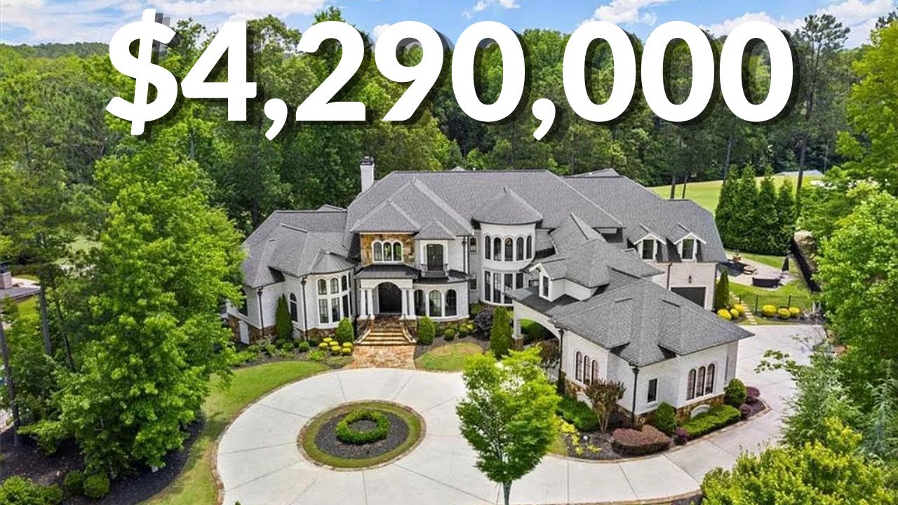 Inside a $4,290,000 MEGA Mansion With Golf Course Frontage | Atlanta ...