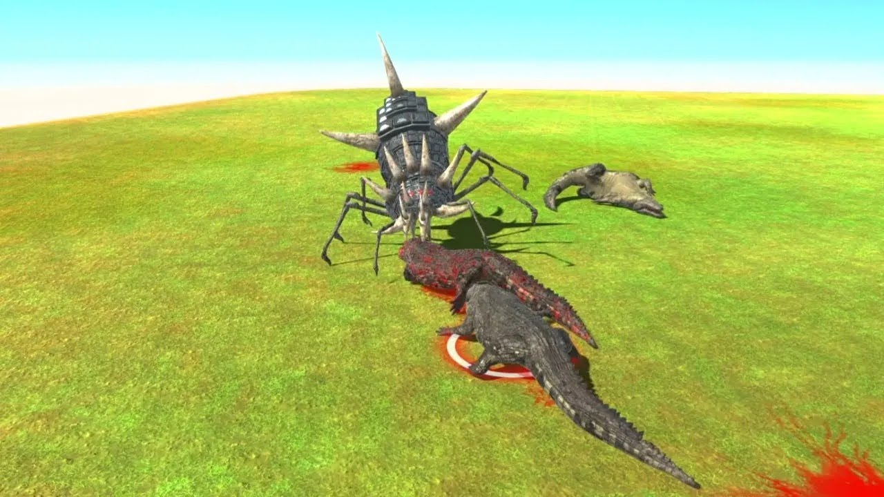 Giant Spider vs Crocodiles - Animal Revolt Battle Simulator - YouTube