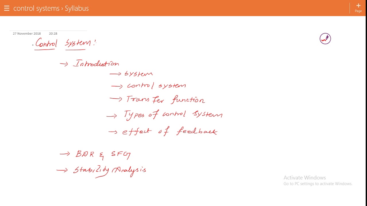 Control System Syllabus - YouTube