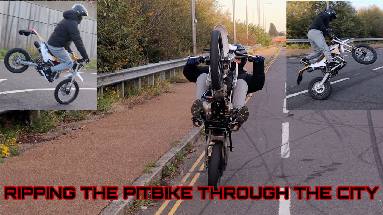 ROAD RIPPING IN THE CITY - ROAD LEGAL PITBIKE - YouTube