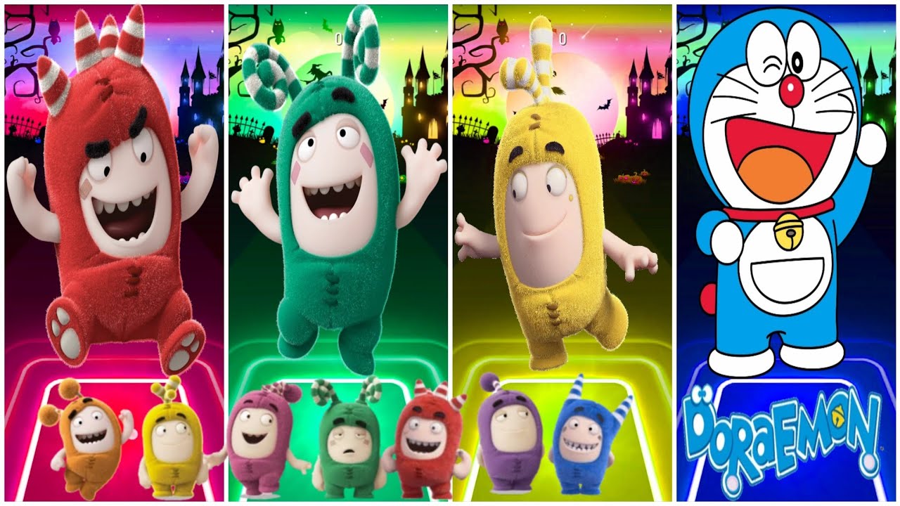 Oddbods fuse 🆚 Oddbods Zee 🆚 Oddbods Bubbles 🆚 Doraemon who is best G 🎯 ...