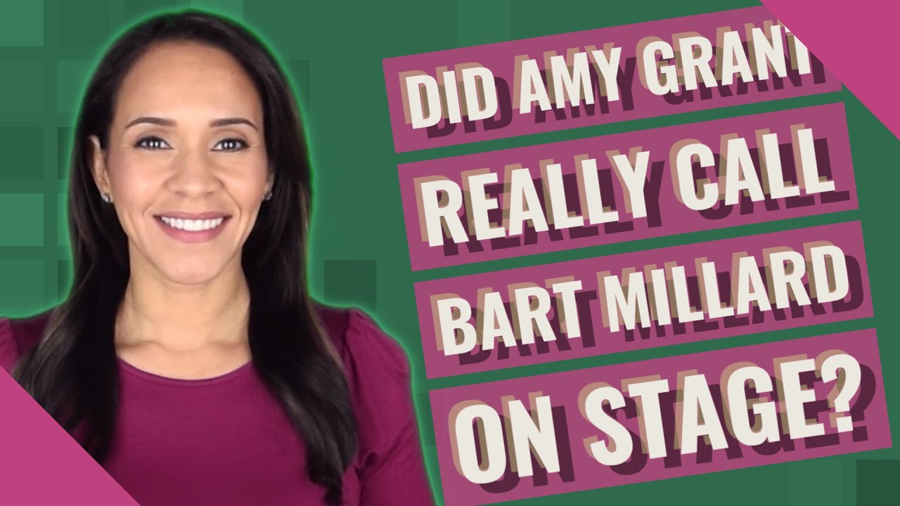 Did Amy Grant really call Bart Millard on stage? - YouTube