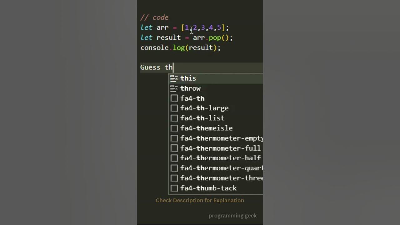 Javascript Quiz How Well Do You Know Pop Method In Js Programming Javascript Coding