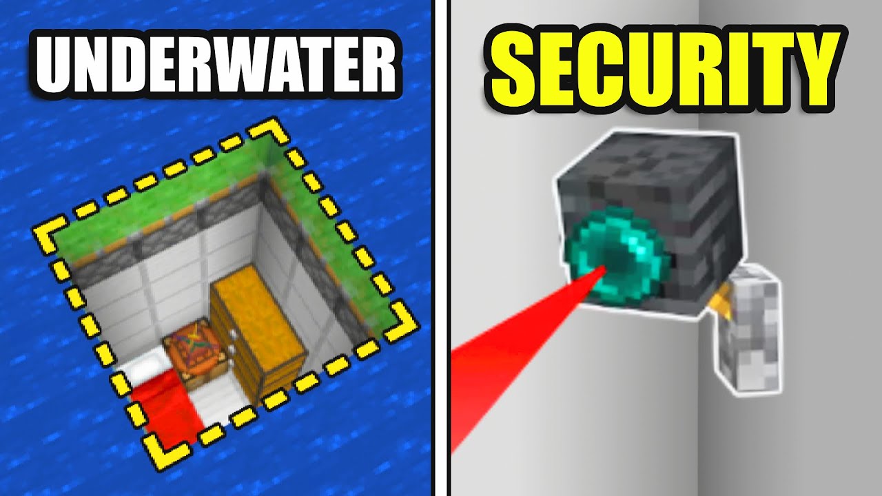 11 CRAZY WAYS To SECURE Your House in Minecraft! - YouTube