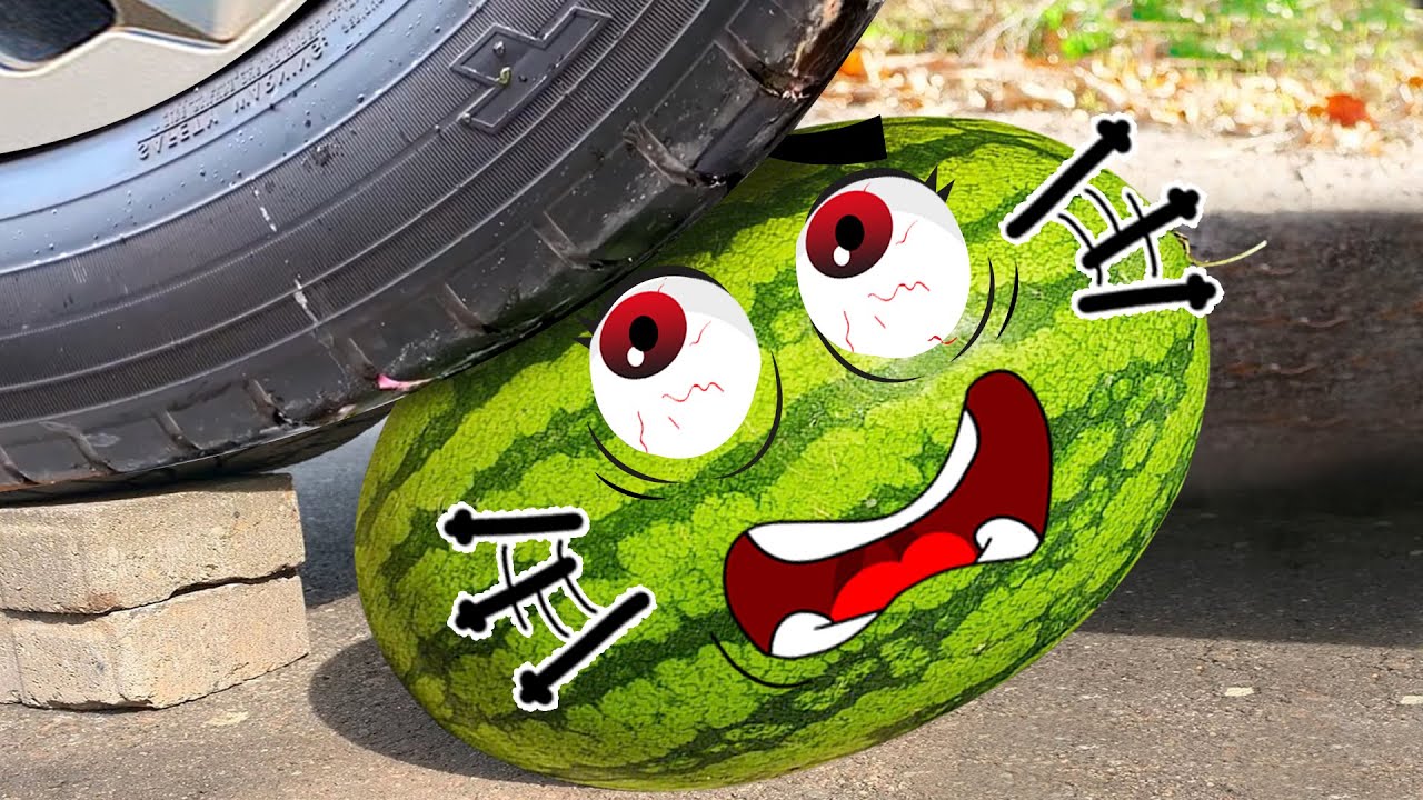 EXPERIMENT: Car vs Watermelon, Eggs, Jelly - Crushing Crunchy & Soft ...