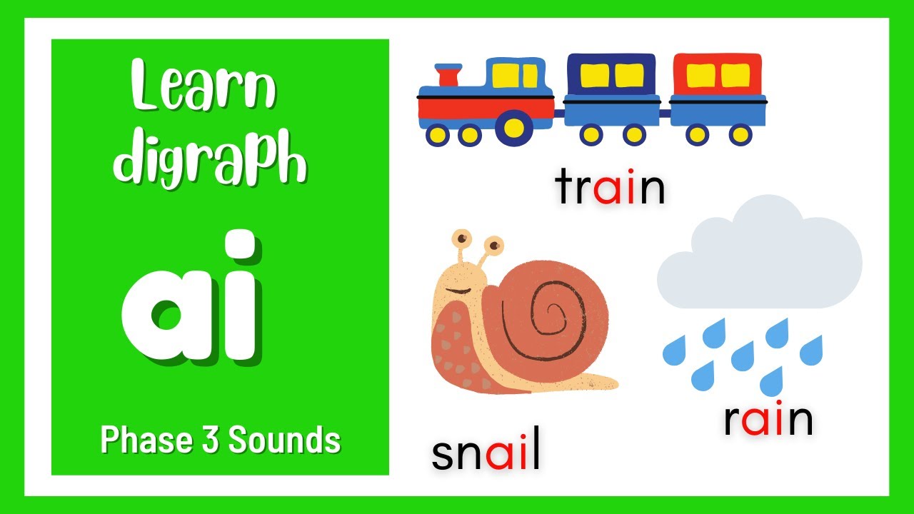 ai Digraph Sound| Phonics lessons on ai digraph| How to help children ...