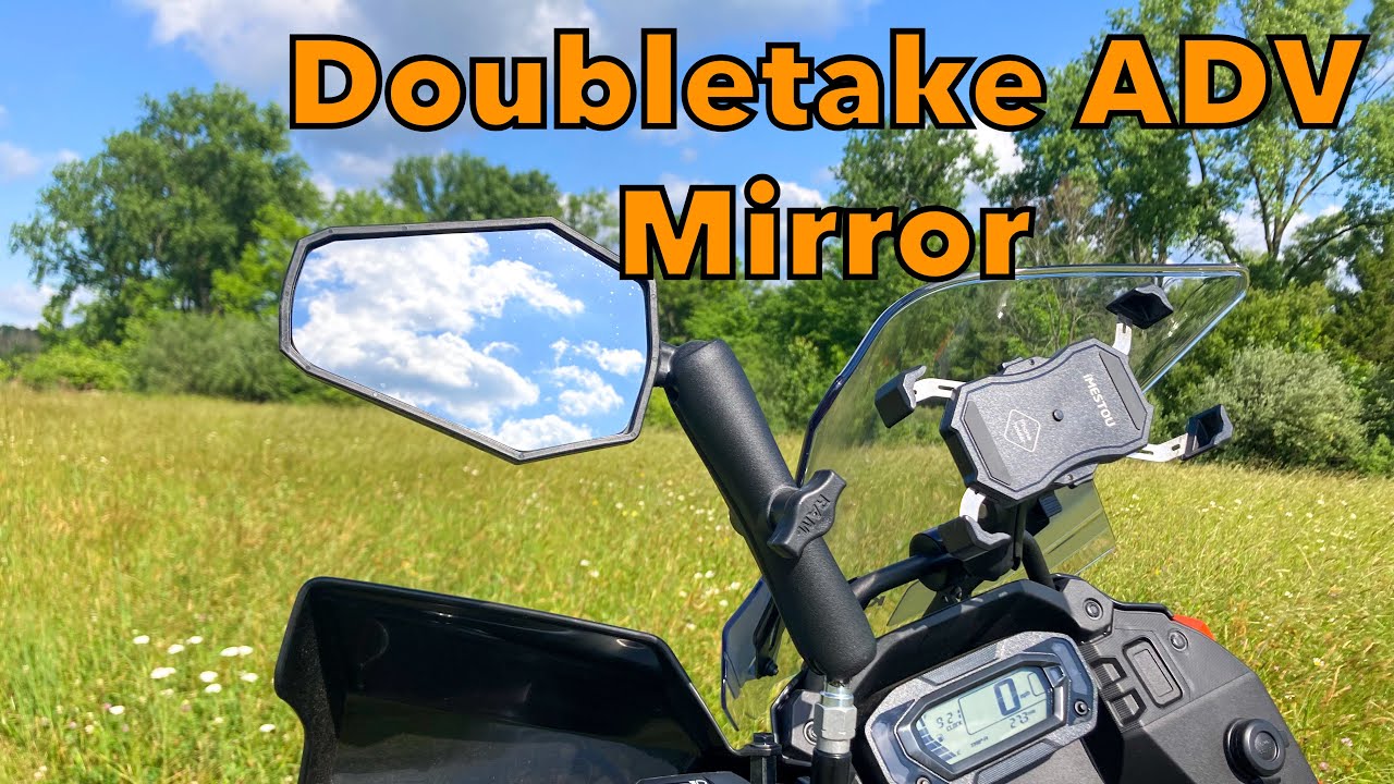 Doubletake Adventure Mirror Installation on 2022 Kawasaki KLR 650 - YouTube