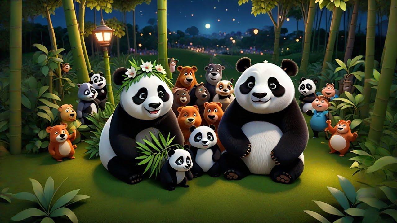 Ten Little Pandas Dancing | Fun Panda Nursery Rhyme for Kids | Playful ...