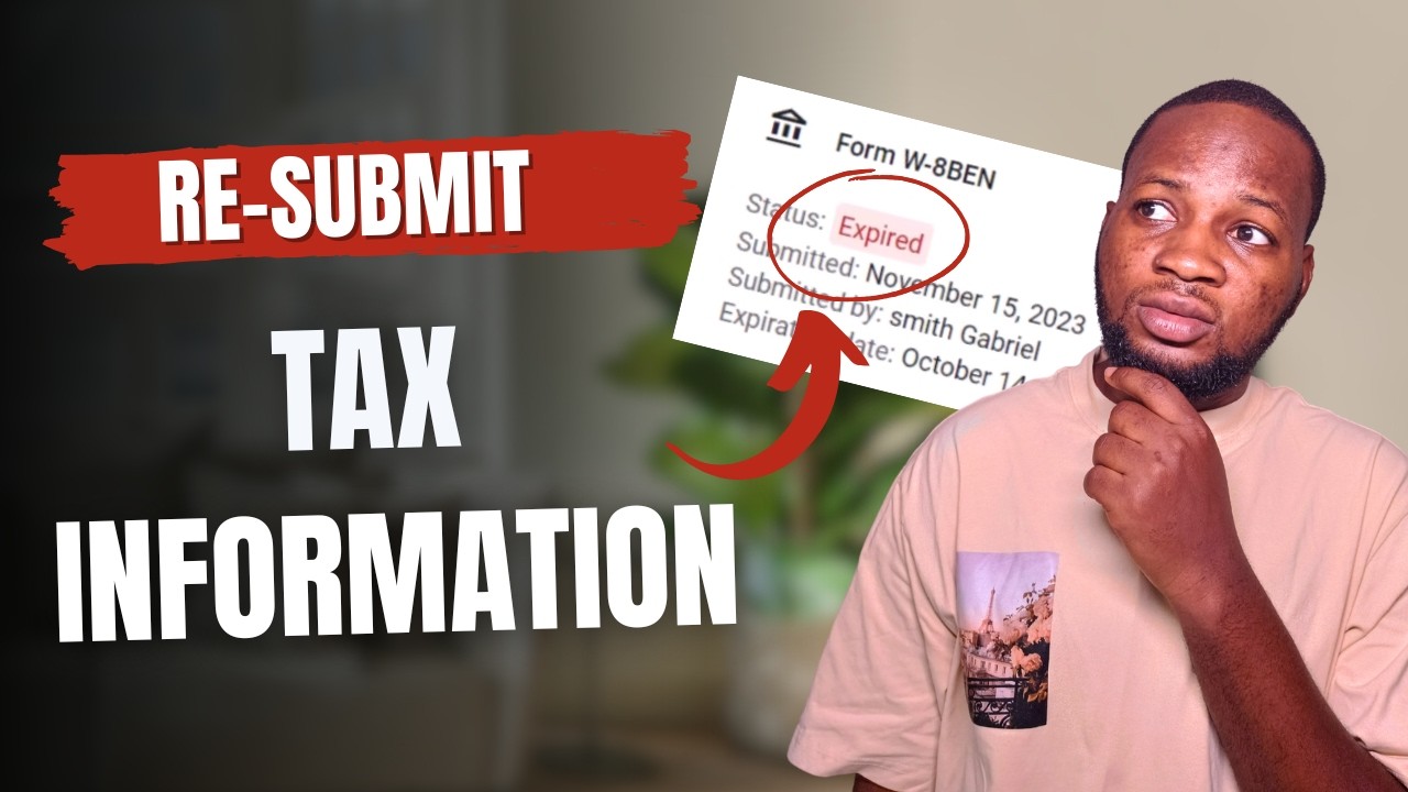 How to re-Submit Tax Information in Google AdSense | US Tax Form ...
