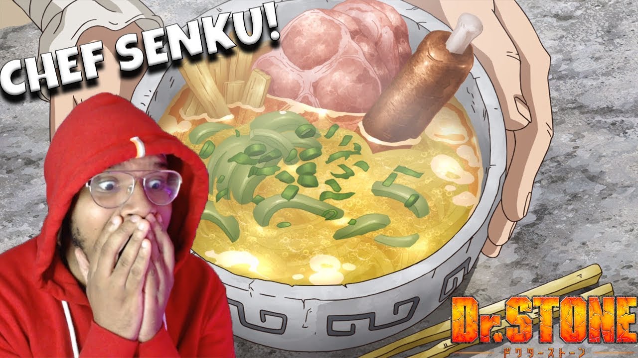 DR. STONE EP. 8 REACTION! - CHEF SENKU OUT HERE! - YouTube