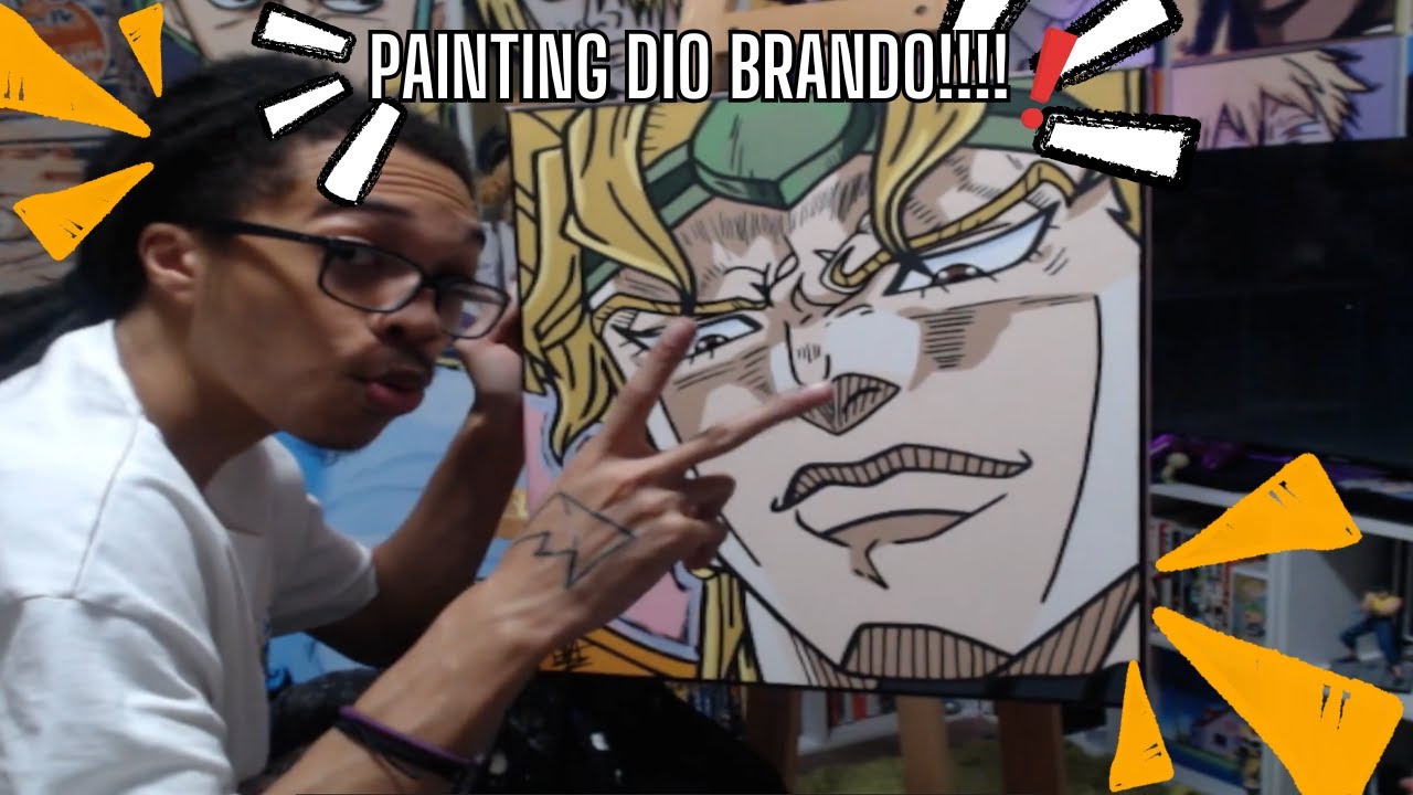 Painting Dio Brando From JoJos Bizarre Adventure!!! - YouTube