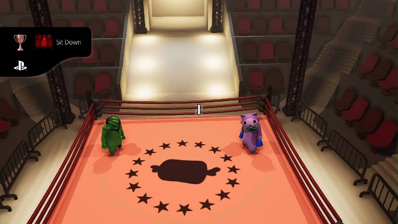 Gang Beasts Sit Down trophy in 5 seconds - YouTube