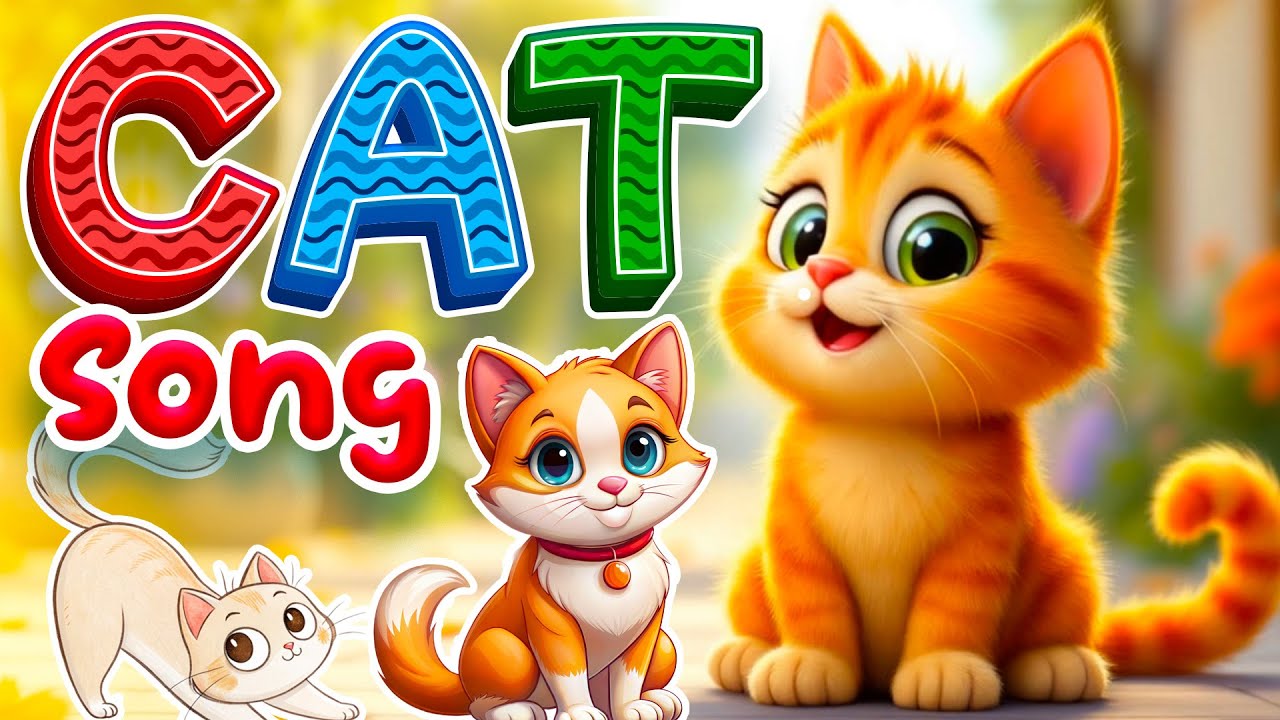 The Happy Cat Song: Sing, Learn, and Meow! | Animal Kingdom Songs for ...