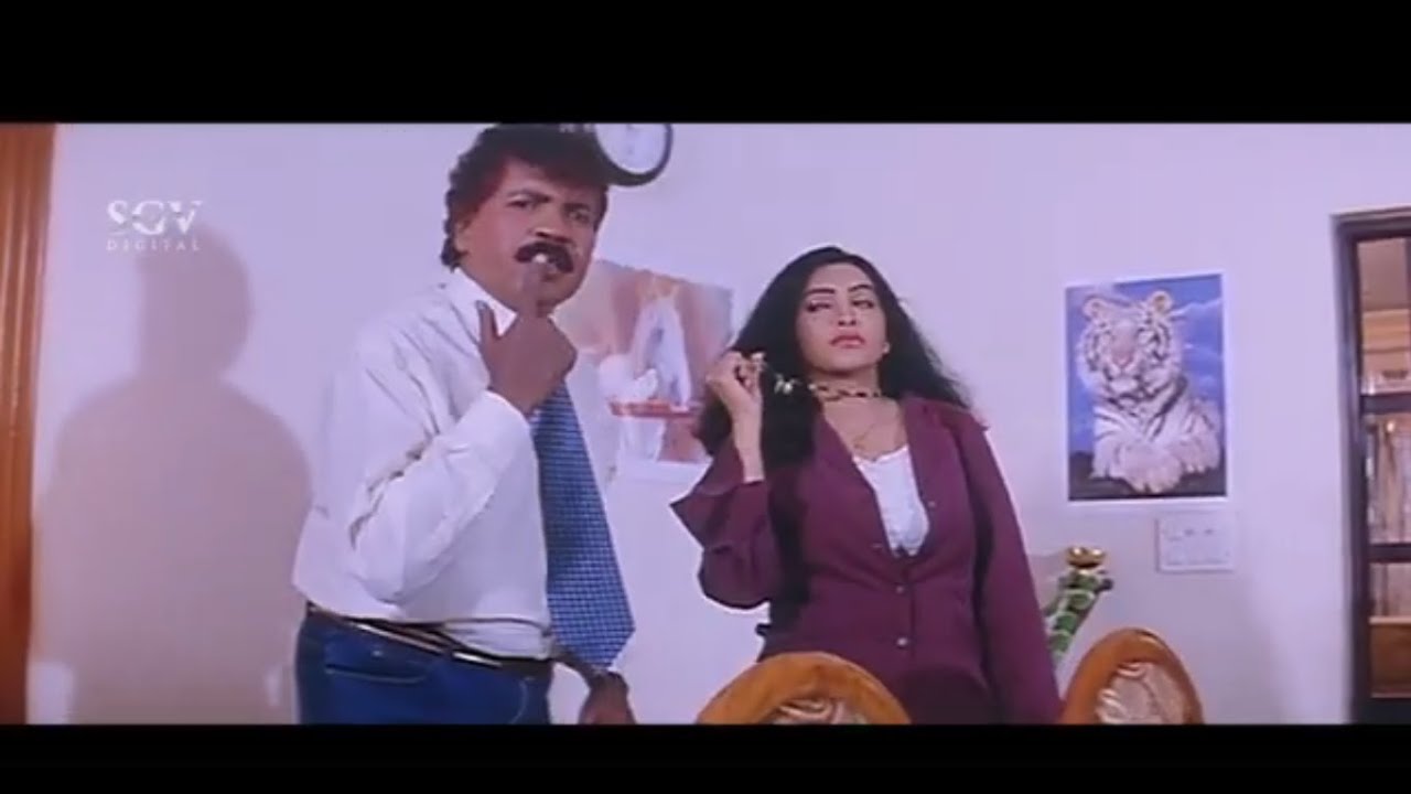 Tiger Prabhakar Forgets His Wife Comedy Scene | Mysore Huli Kannada ...