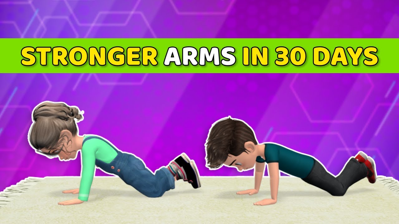 WAVE GOODBYE TO WEAK ARMS: 30-DAY KIDS WORKOUT FOR STRONGER ARMS - YouTube
